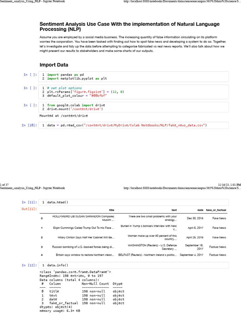 Sentiment Analysis Using NLP | PDF | Cognitive Science | Information ...
