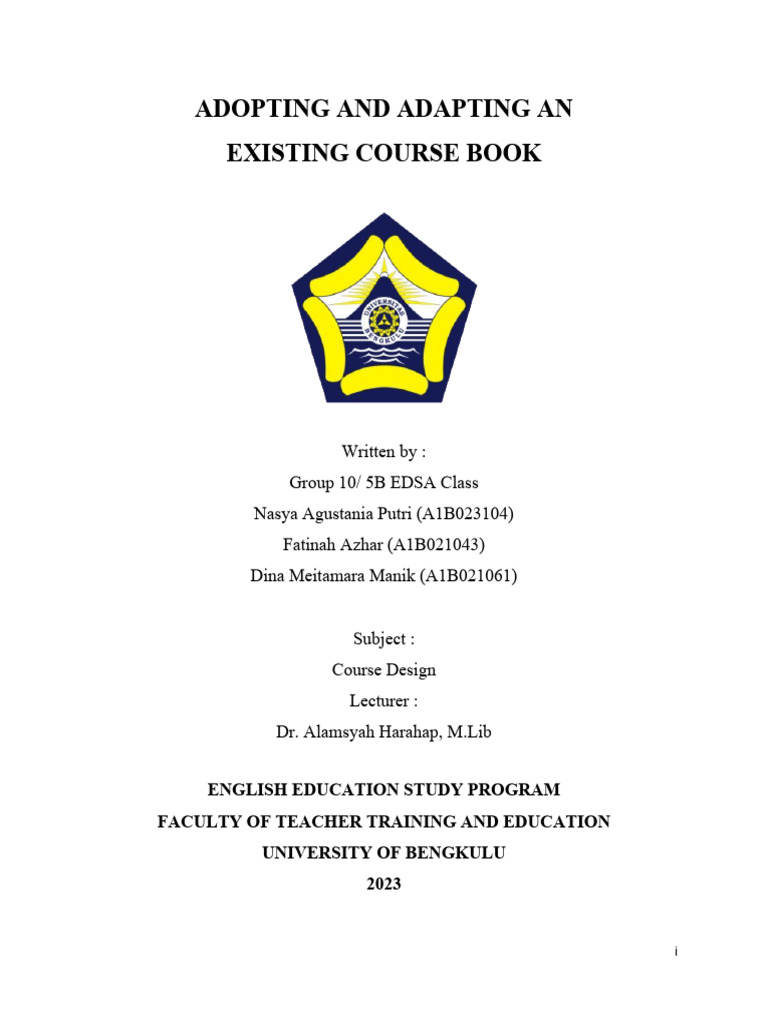 Paper Adopting and Adapting An Existing Course | PDF | Curriculum | Learning