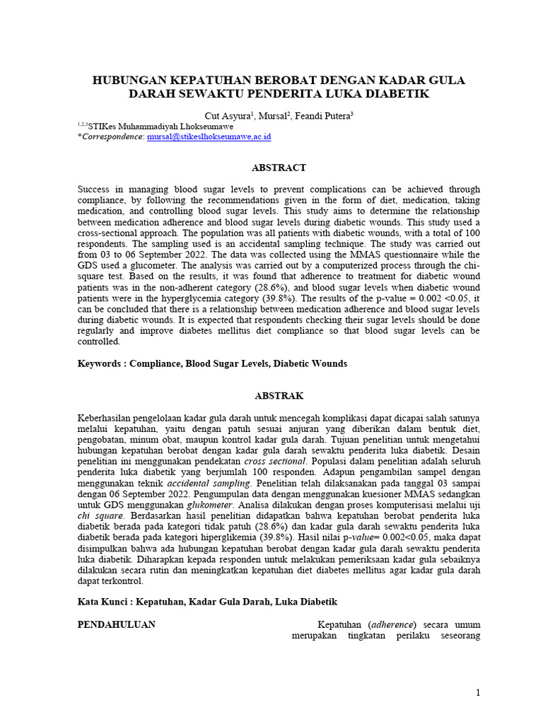 Jurnal Cut Asyura Pak Mursal | PDF | Disorders Of Endocrine Pancreas ...