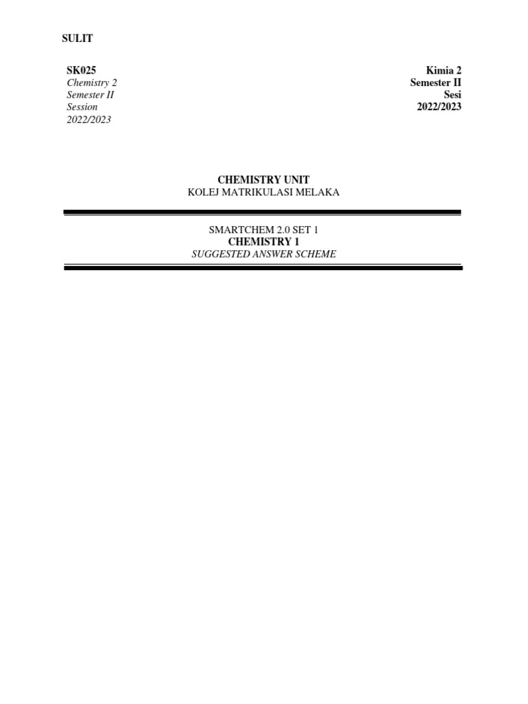 Ans Smartchem KMM | PDF | Reaction Rate | Activation Energy