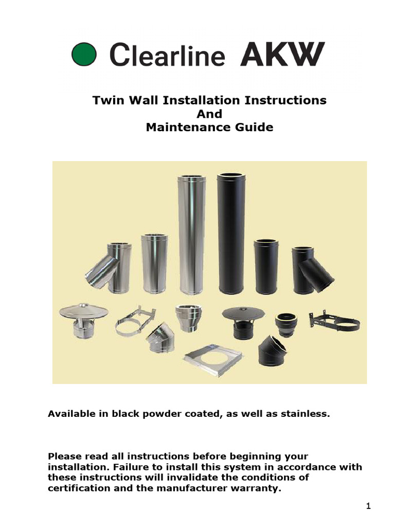 Clearline Akw Guide | Download Free PDF | Chimney | Building Engineering