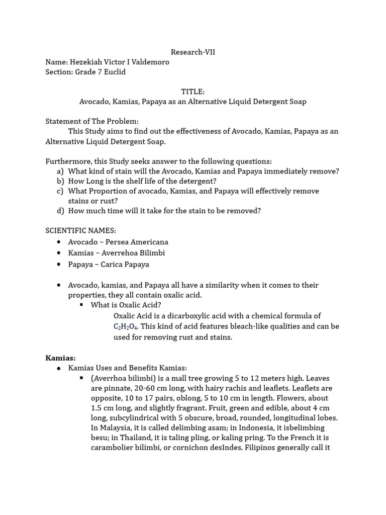 Research | PDF | Bleach | Chemical Substances