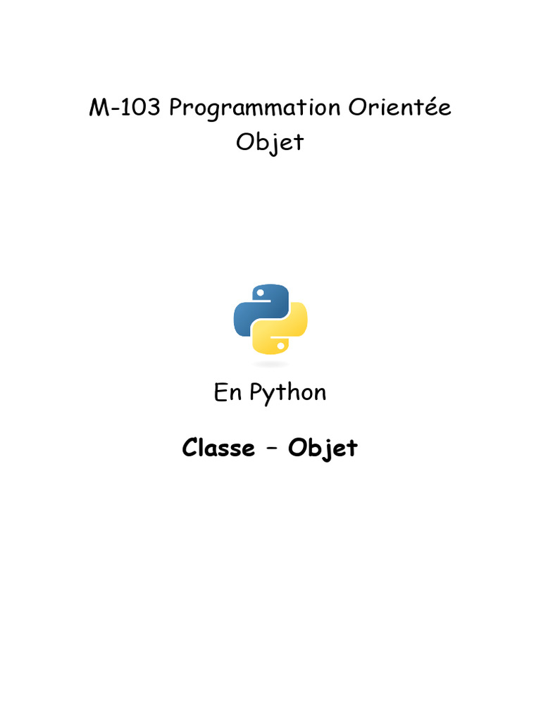 POO Classe Objet | PDF | Classe (informatique) | Programmation orientée objet