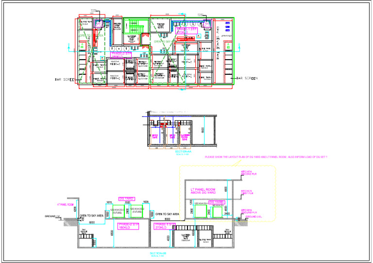 L719-P-310-B STP Layout & Sections Detail - B W | PDF