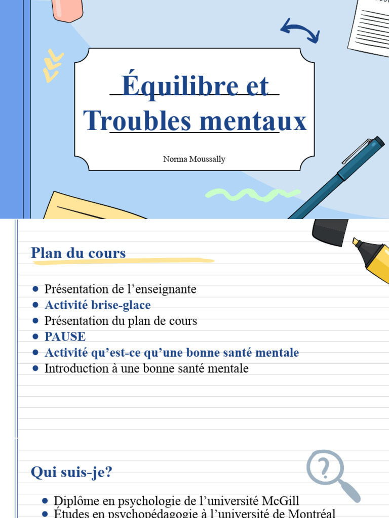 Cours 1-Intro Et Santé Mentale Positive | PDF | Psychologie | Bien-être Cours 1-Intro Et Santé Mentale Positive | PDF | Psychologie | Bien-être