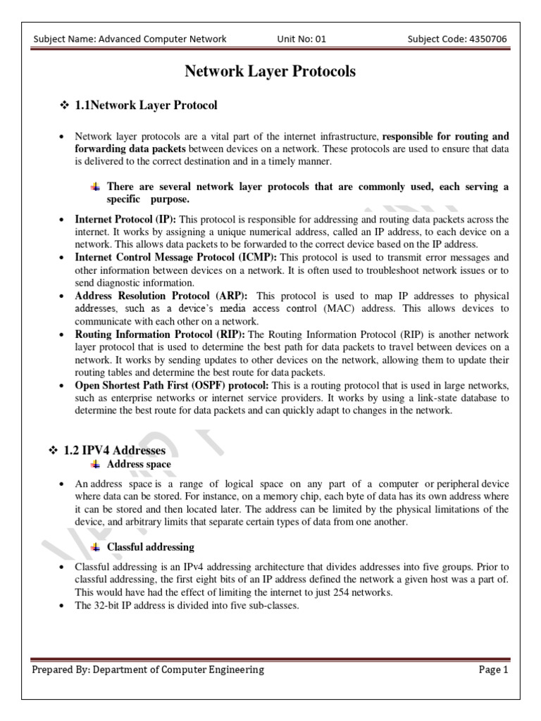 CH 1 | PDF | Ip Address | Computer Network