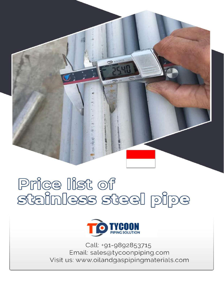Stainless Steel Pipe Price List Indonesia | PDF | Pipe (Fluid ...