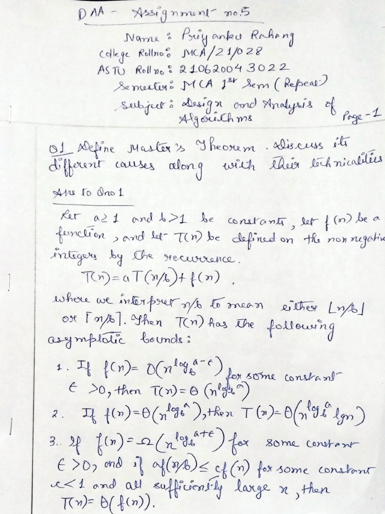 DAA Assignment 5 | PDF | Teaching Methods & Materials