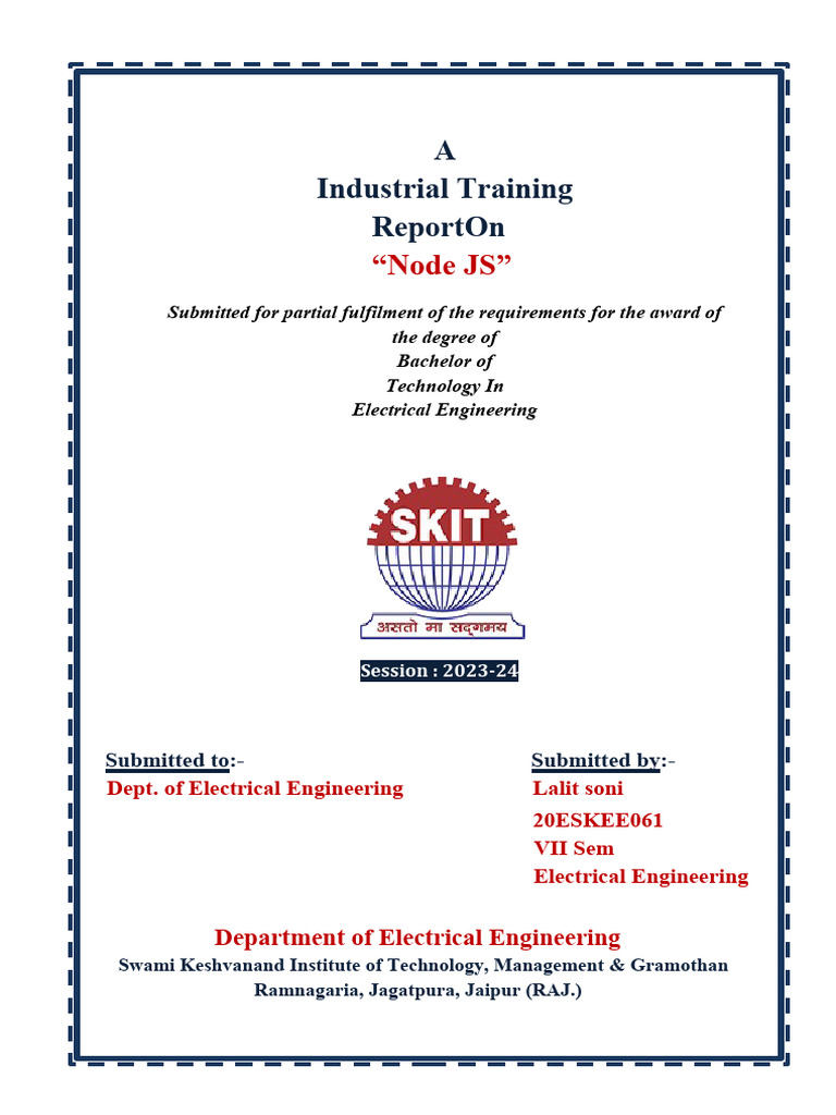 Lalit Soni Report | PDF | Java Script | Software Development