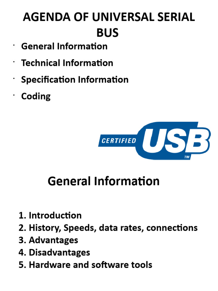 Universal Serial Bus | PDF | Usb | Computer Architecture