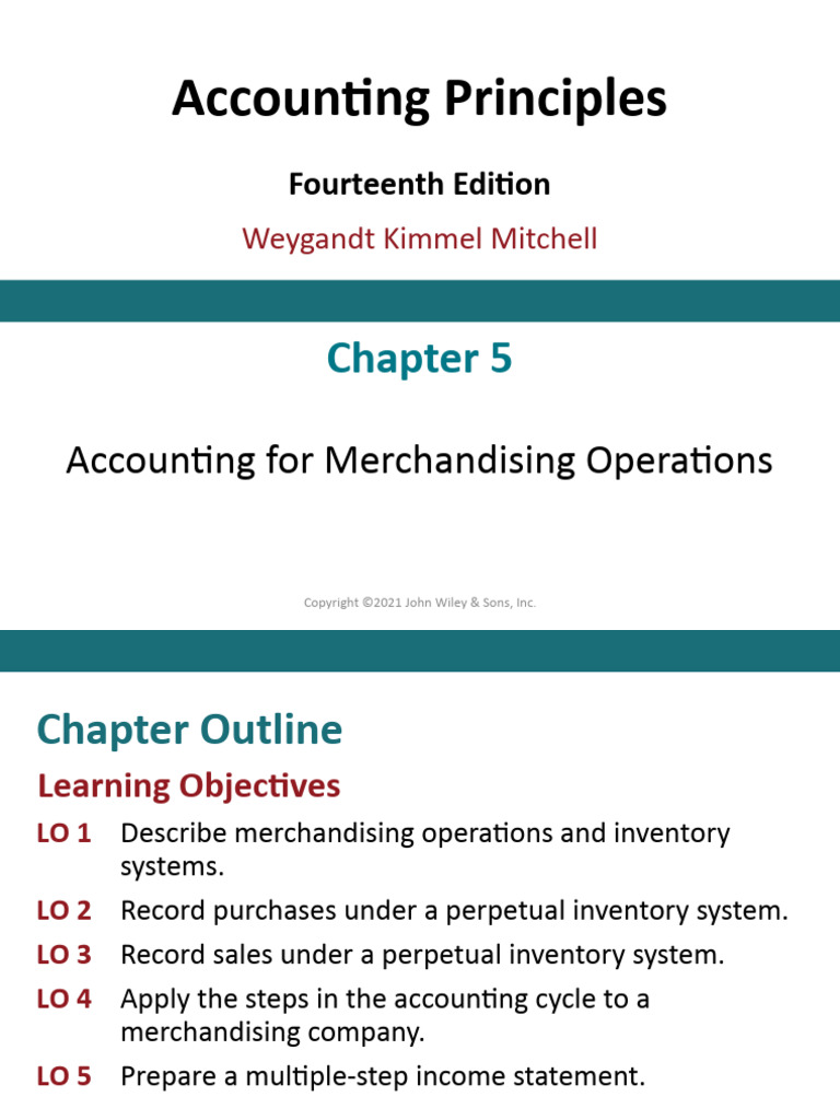 Topic 3 - Accounting For Merchandising Operations | PDF | Cost Of Goods Sold | Revenue