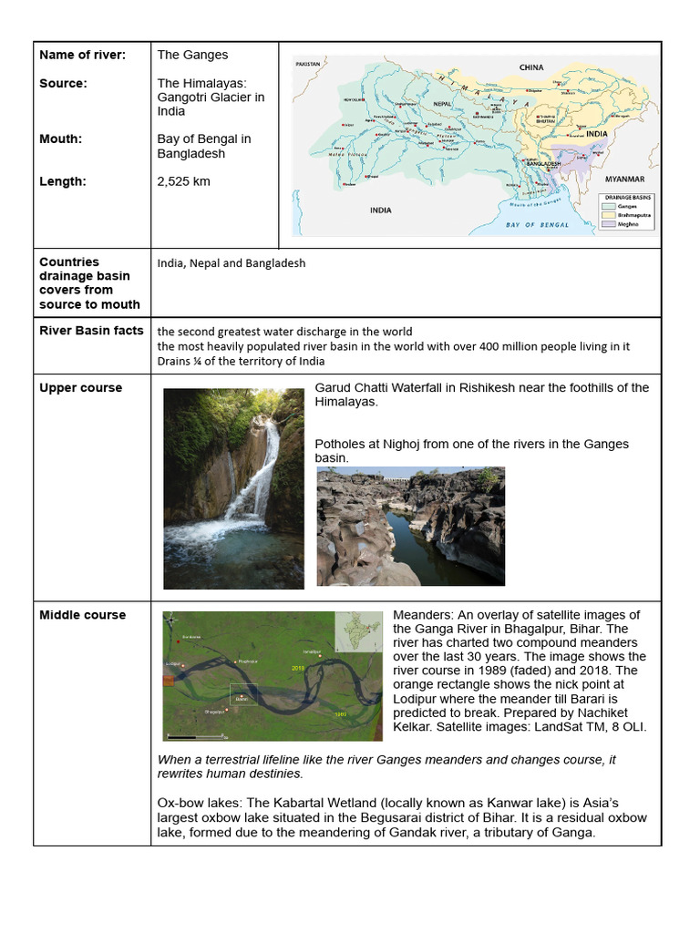 Complete - River Case Study - The Ganges | PDF | Flood | River