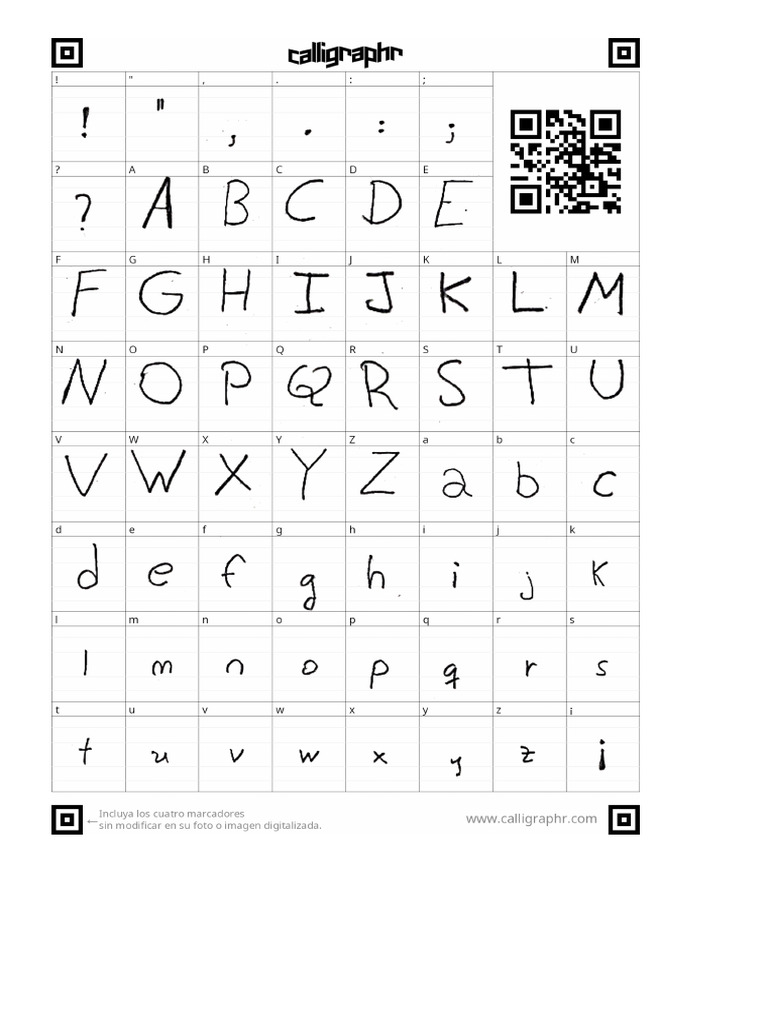 Calligraphr Template | PDF