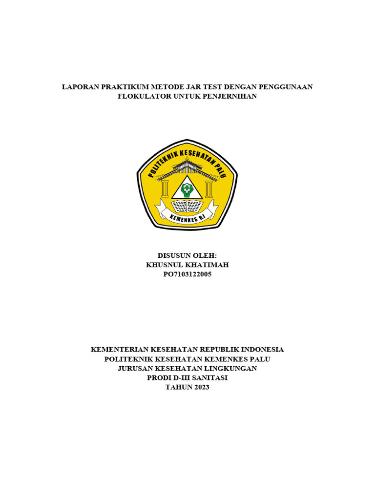 Laporan Jar Test Khusnul Khatimah | PDF | Sains & Matematika