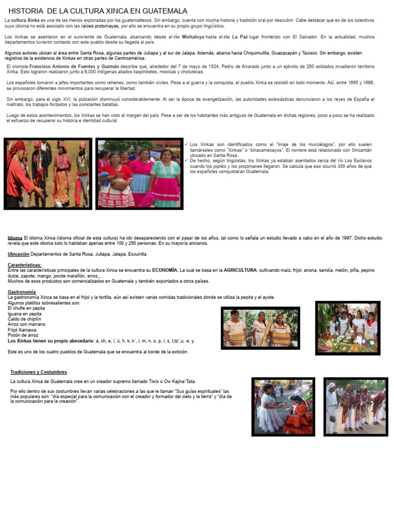 La Cultura Xinca | PDF | América del Norte | Cultura de las Americas
