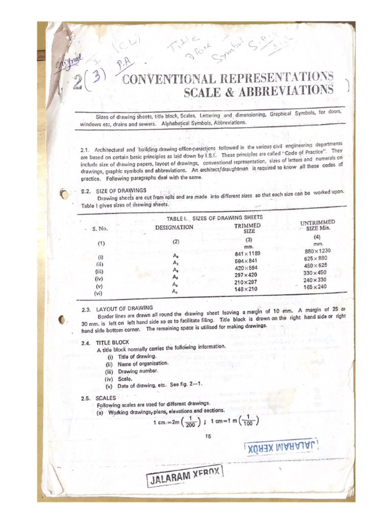 Conventional Representations | PDF