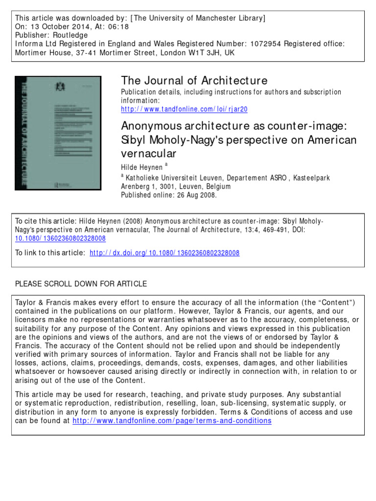 Anonymous Architecture As Counter Image Sibyl Moholy Nagy S Perspective