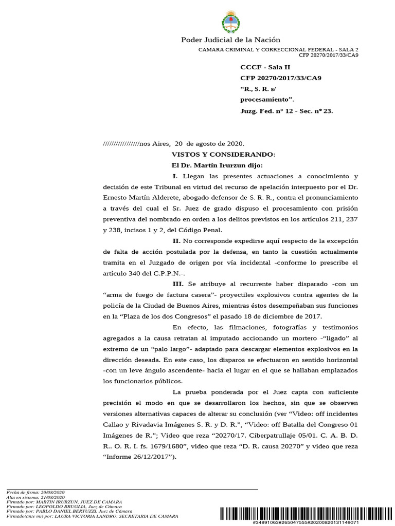 Fallo | PDF | Justicia | Crimen y violencia