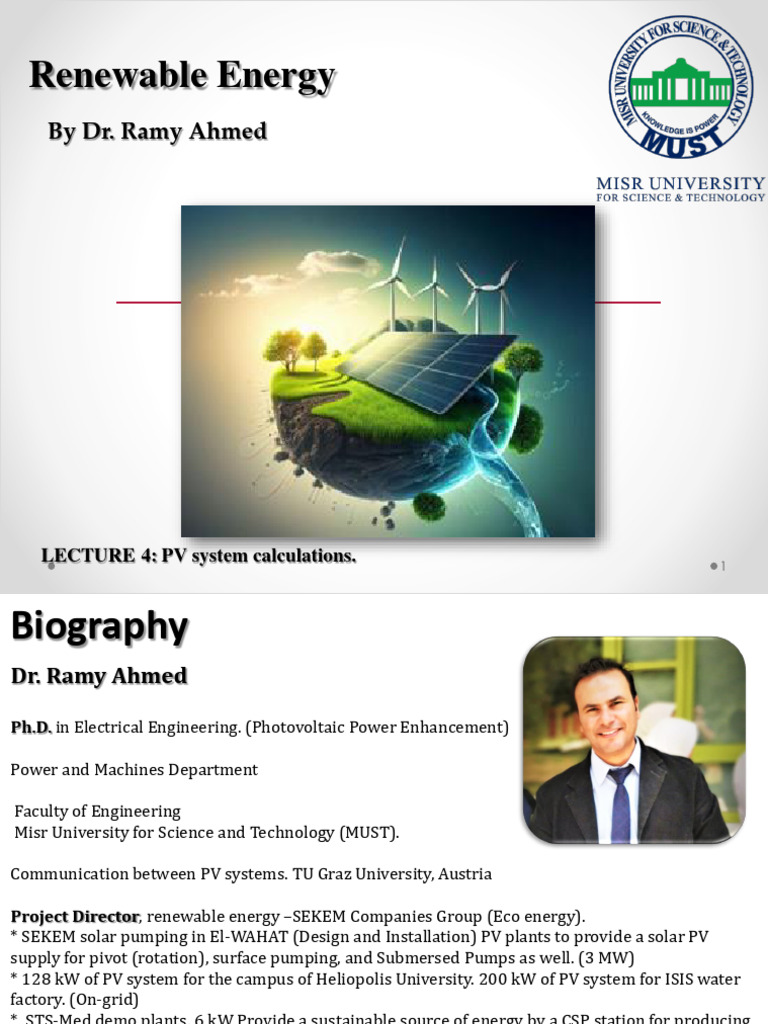 Lecture 4 PV System Calculations | PDF | Solar Cell | Thin Film Solar Cell