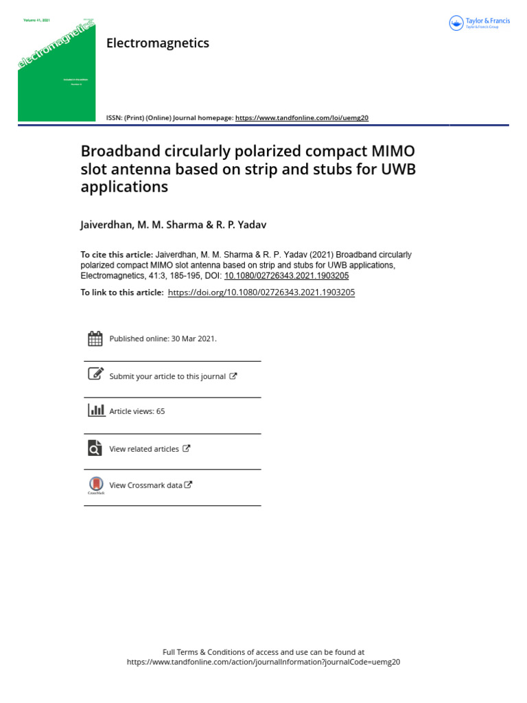 Research Paper - Broadband Circularly Polarized Compact MIMO Slot ...