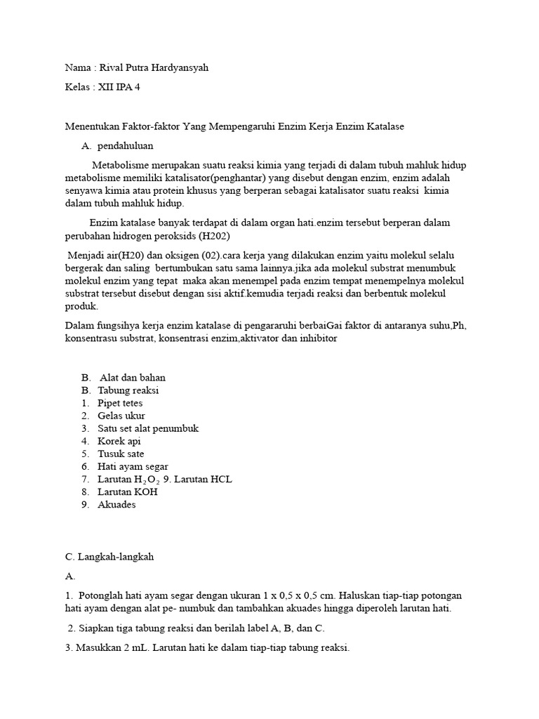 Biologi XII IPA 4 | PDF