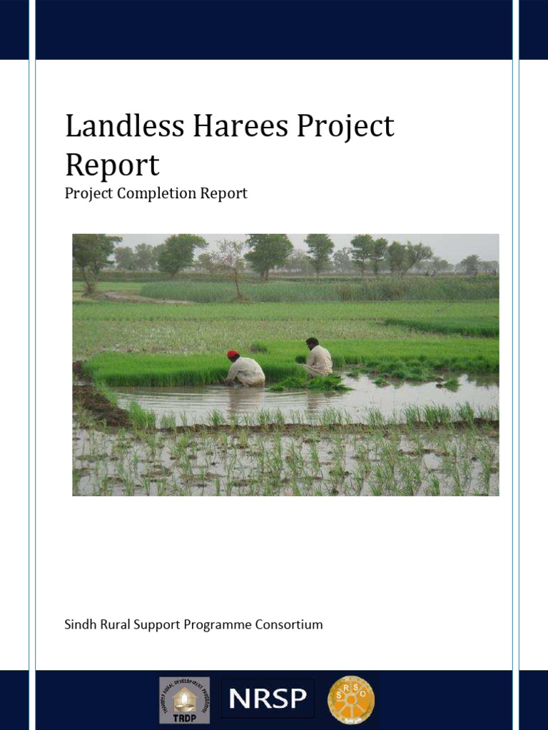 Landless Harees Project Report Project C | PDF | Agriculture | Poverty