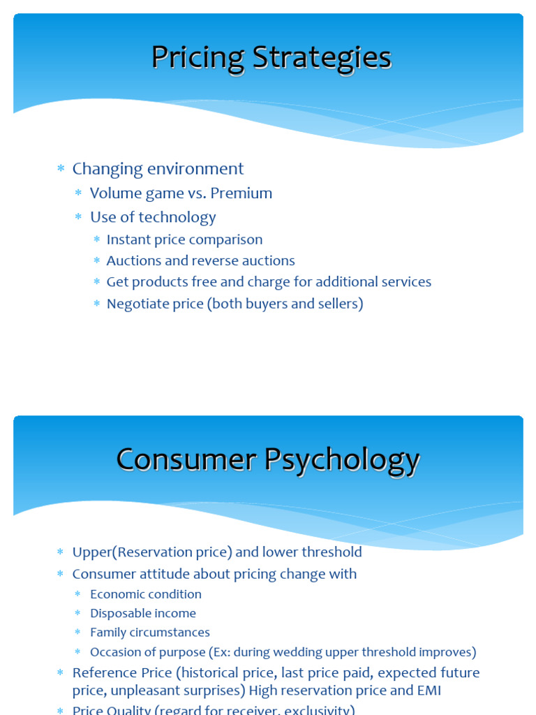 Pricing | PDF | Pricing | Prices