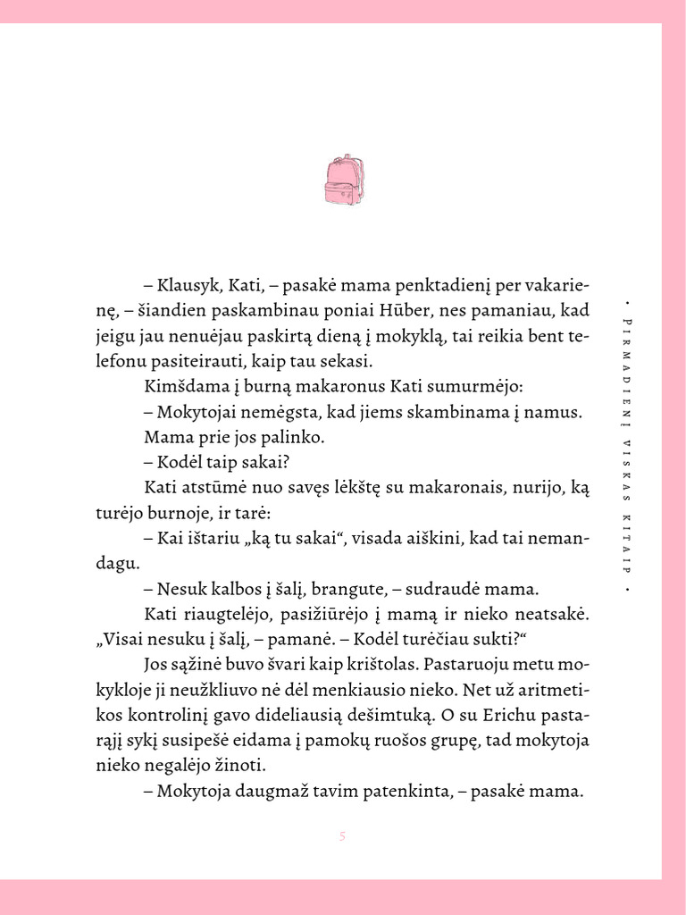 Pirmadieni Viskas Kitaip | PDF