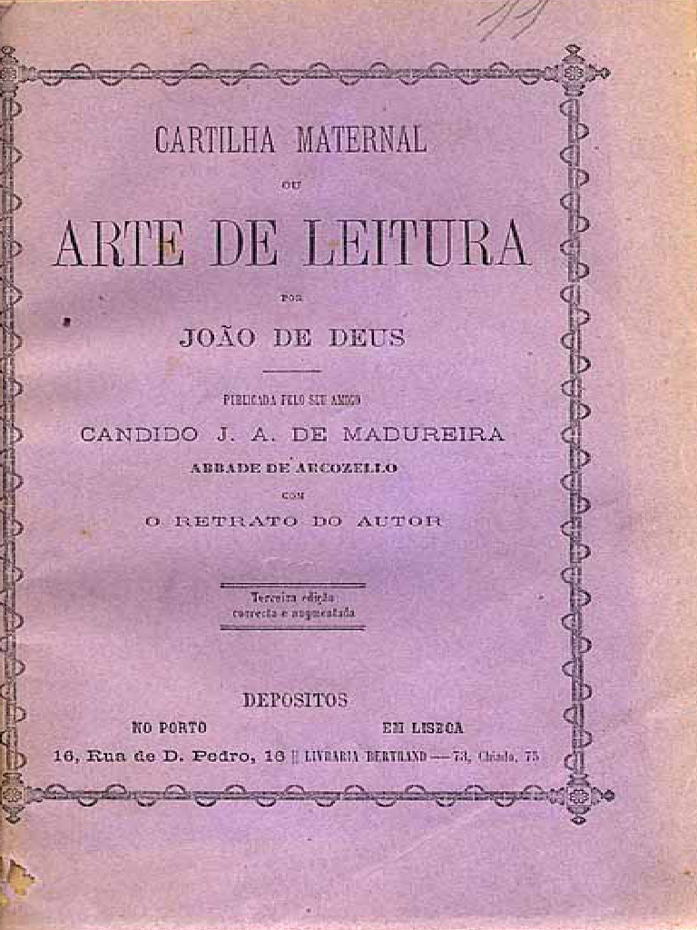(MADUREIRA, 1878) Cartilha Maternal Ou Arte de Leitura (CARTILHA) | PDF