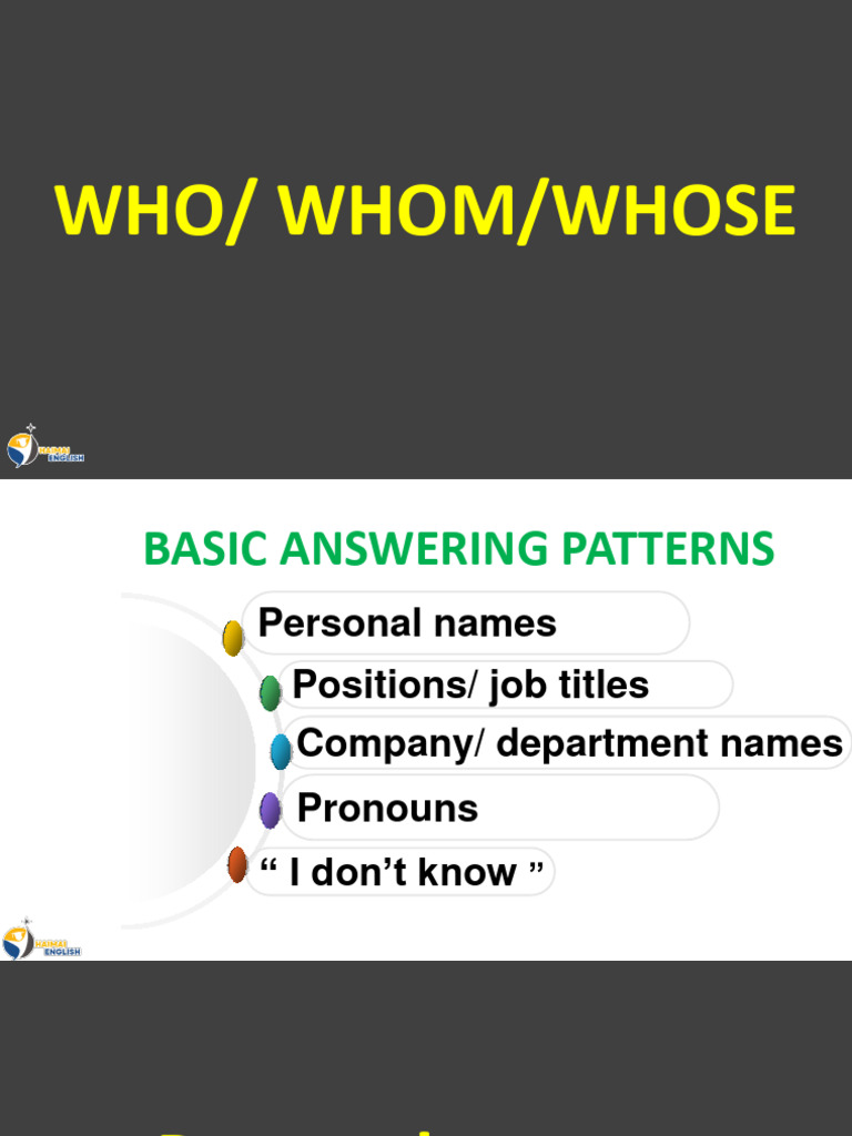 1 - Who | PDF