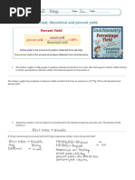 08 - Theoretical and Actual Yields | PDF