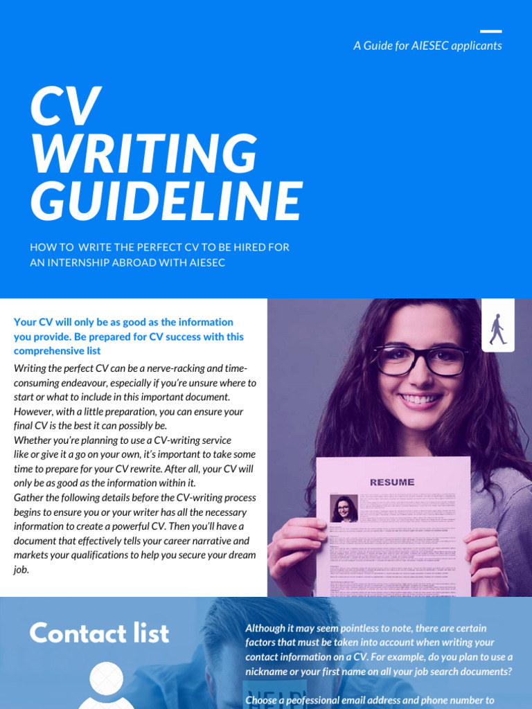 AIESEC How To Make A CV | PDF | Résumé | Linked In