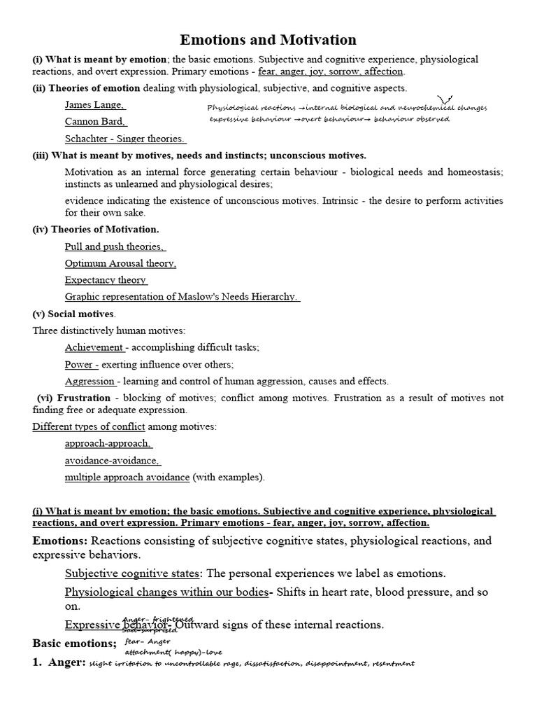 4 Emotion and Motivation | Download Free PDF | Motivational | Motivation