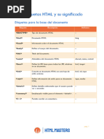 Listado de Etiquetas HTML Y ATRIBUTOS | PDF | HTML | Página web