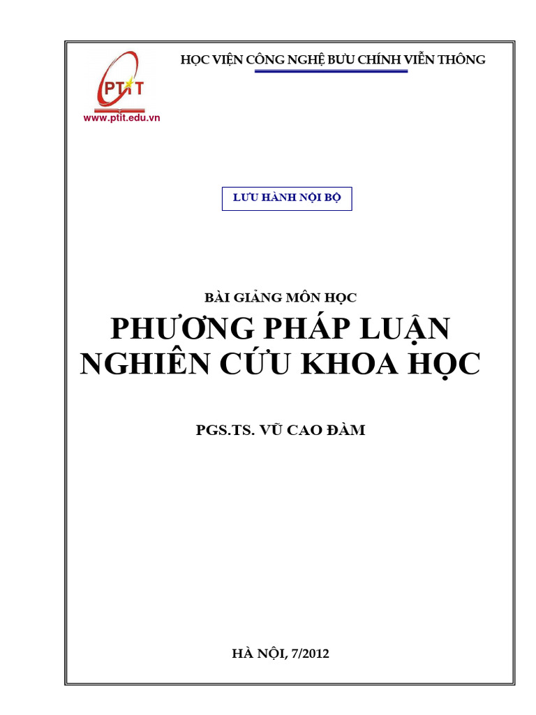 Bai Giang PPLNCKH | PDF