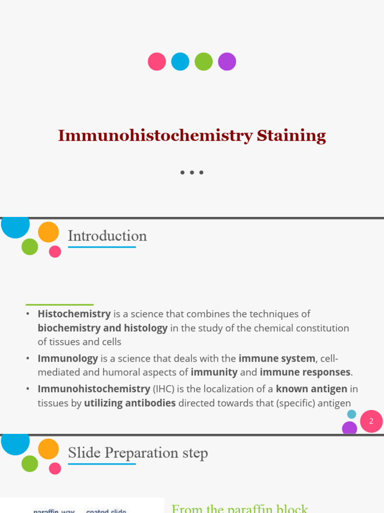 Immunohistochemistry Staining - Visiting Lecture St. Dominic College PH ...