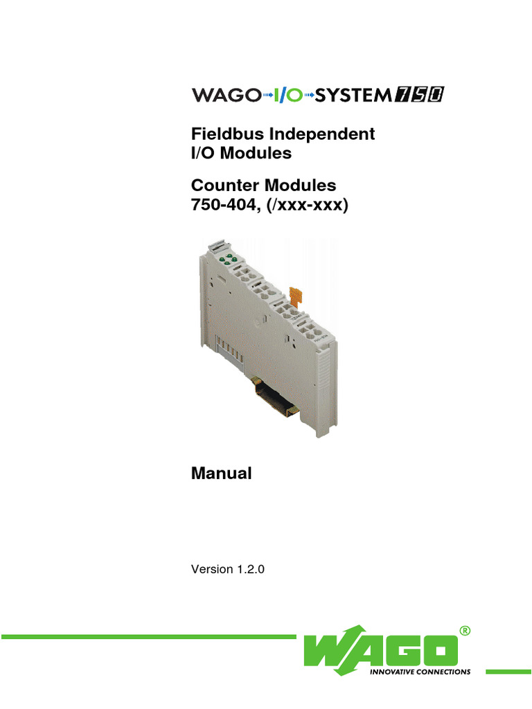 WAGO Counter | PDF | Electrostatic Discharge | Programmable Logic Controller