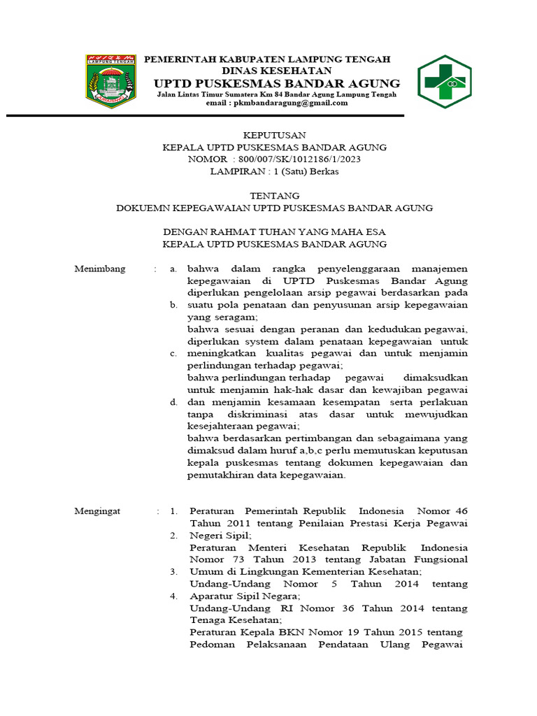 1.3.2 A SK DOKUMEN PEGAWAI OKE | PDF