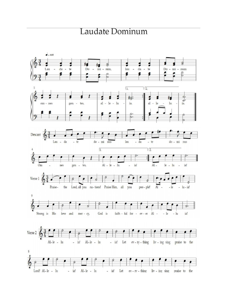 Laudate Dominum | PDF