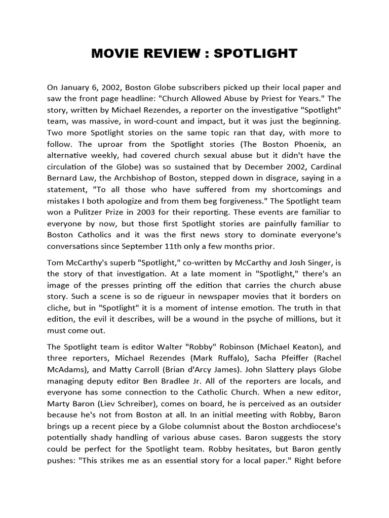 Movie Review | PDF