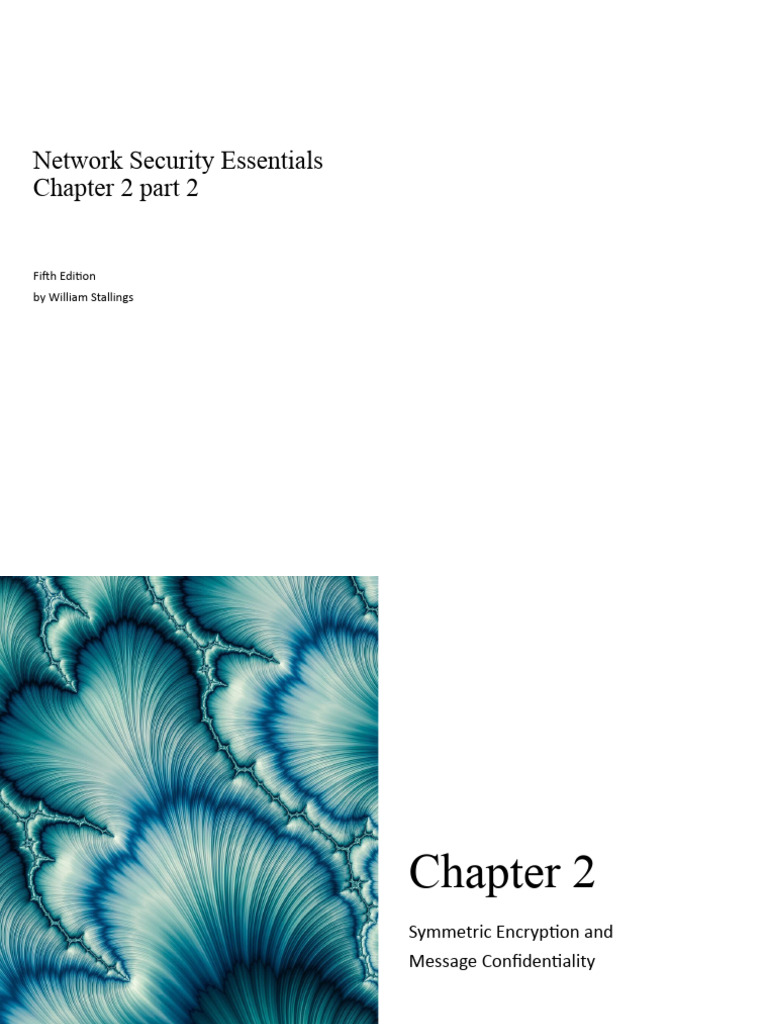 Netwrok Security c2p2 | PDF | Cryptography | Encryption