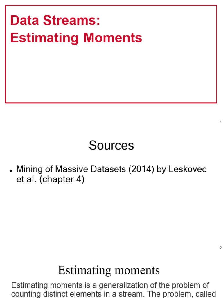Estimating Moments | Download Free PDF | Statistics | Applied Mathematics