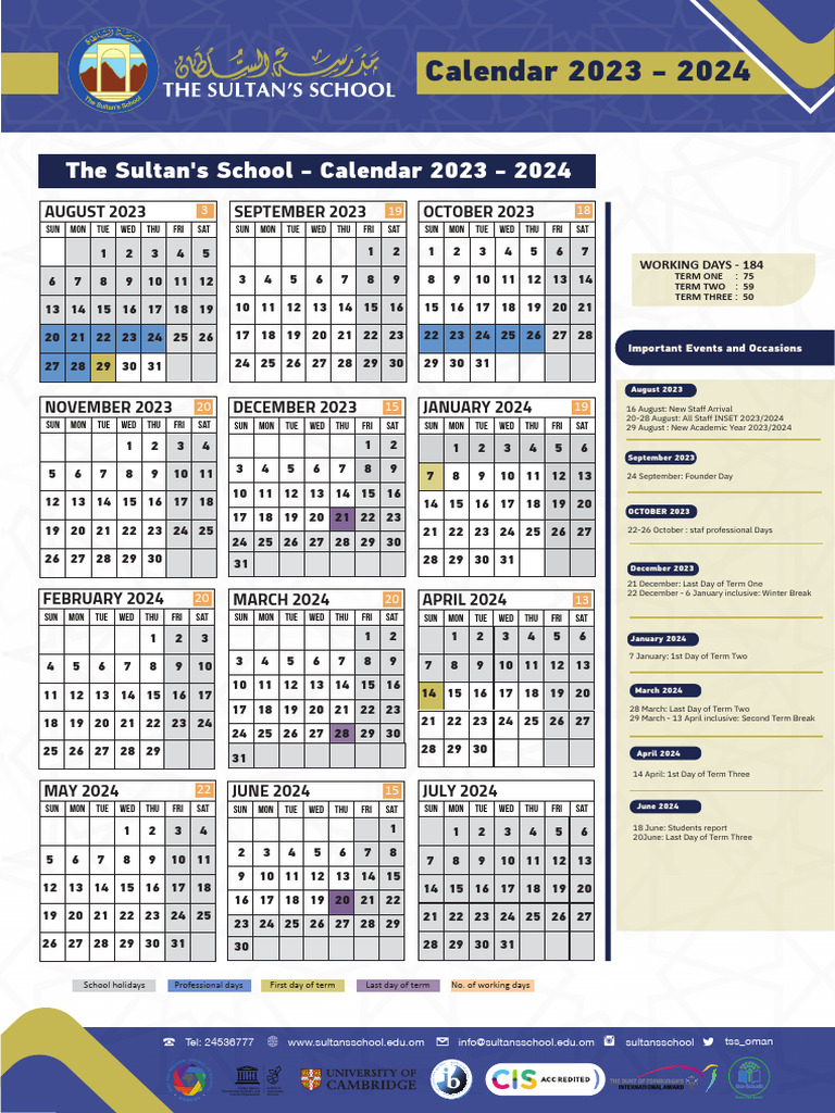 Calendar 2023 2024 | PDF