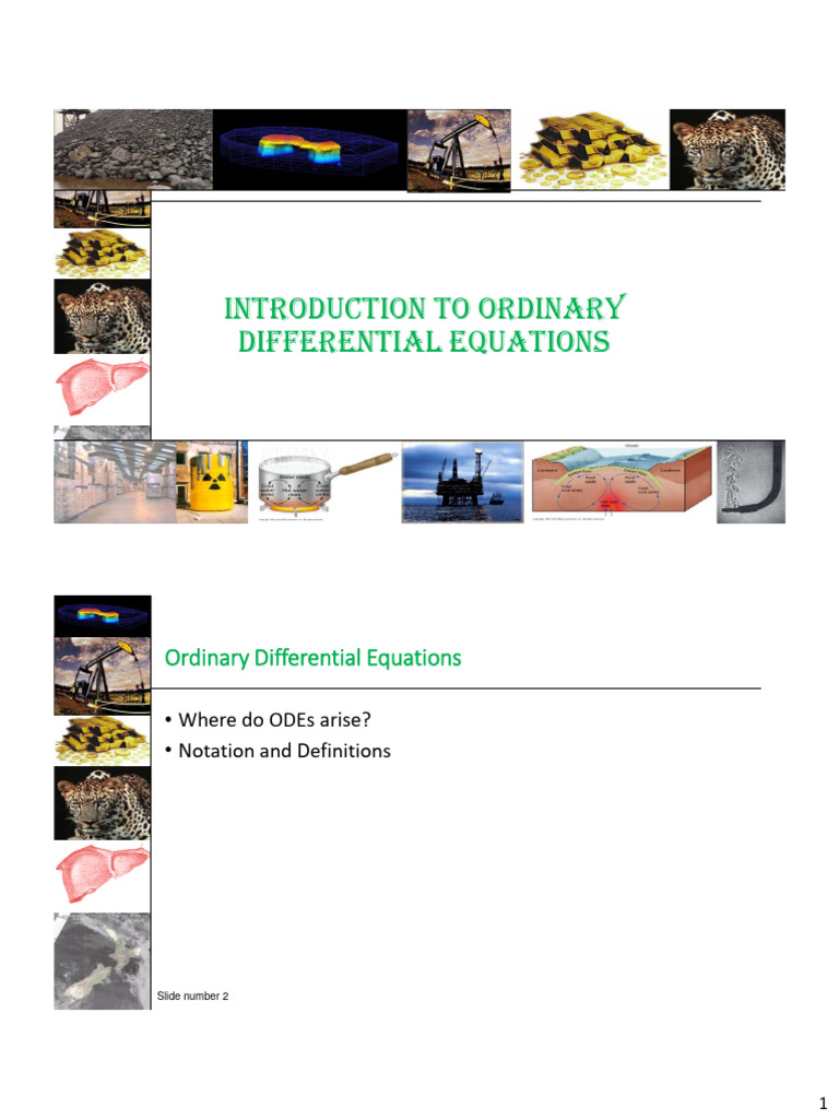 Introduction To ODE | PDF | Ordinary Differential Equation | Differential Equations
