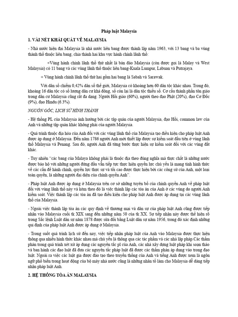 Nhóm 6 Malaysia B N Word | PDF