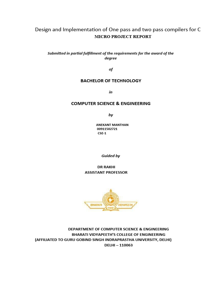 Anekant CD PBL | PDF | Compiler | Parsing