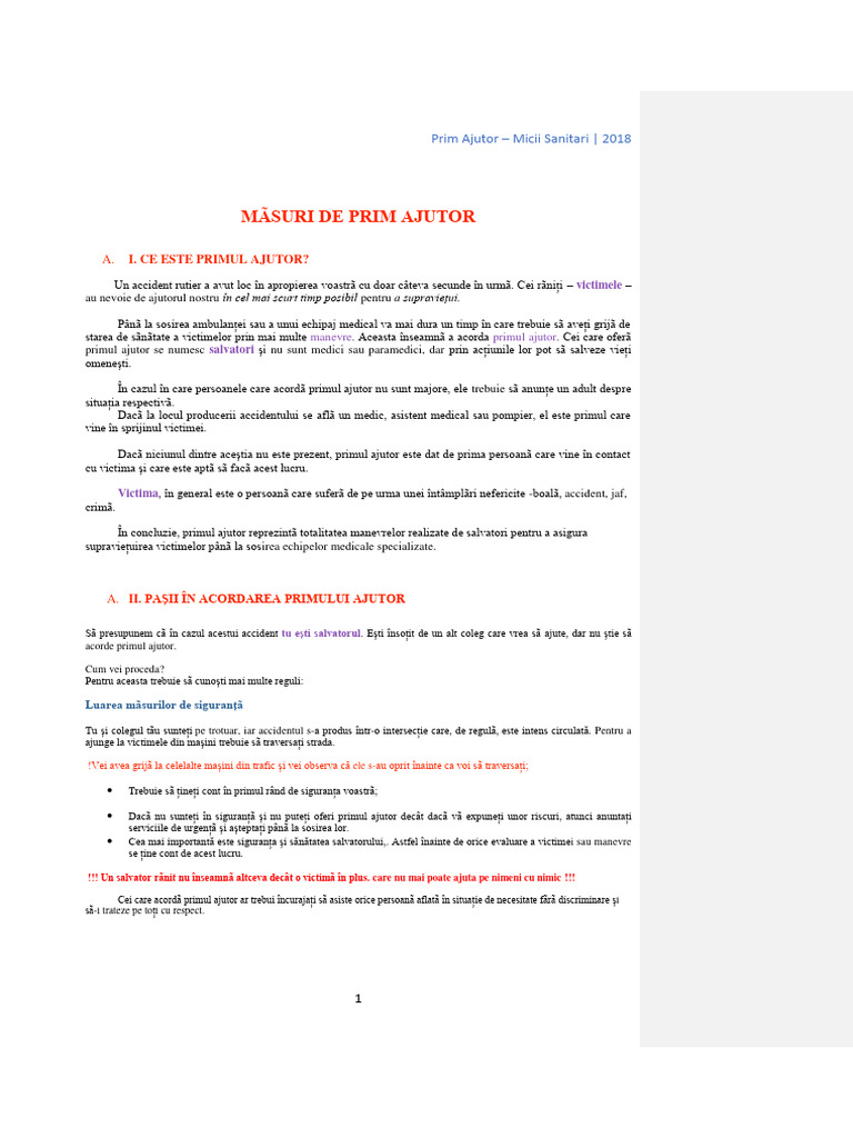 L5. Masuri de Prim Ajutor | PDF