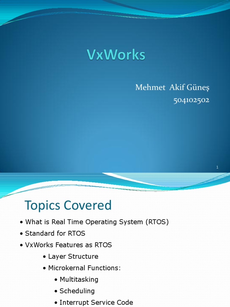 Vxworks | PDF | Scheduling (Computing) | Operating System