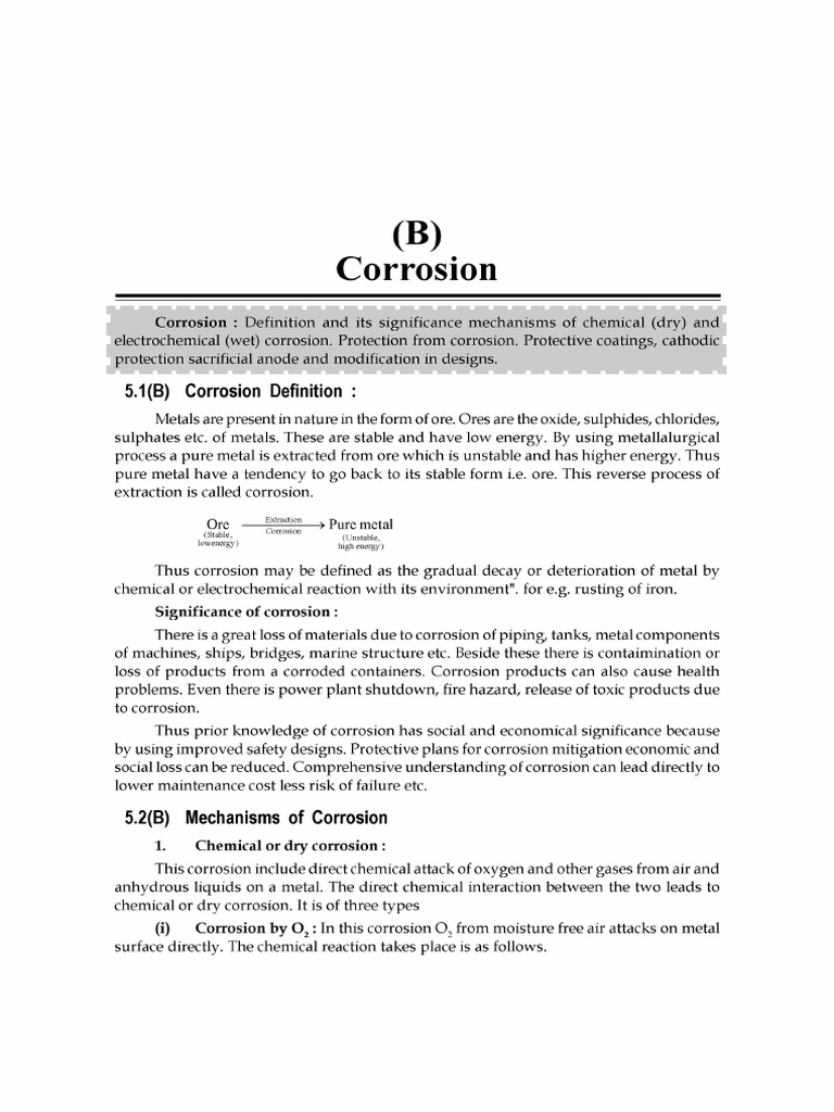 Unit-III Corrosion and Its Control-2 | PDF