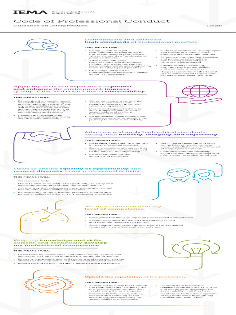 IEMA Code of Practice Potrait V3 | PDF | Competence (Human Resources ...